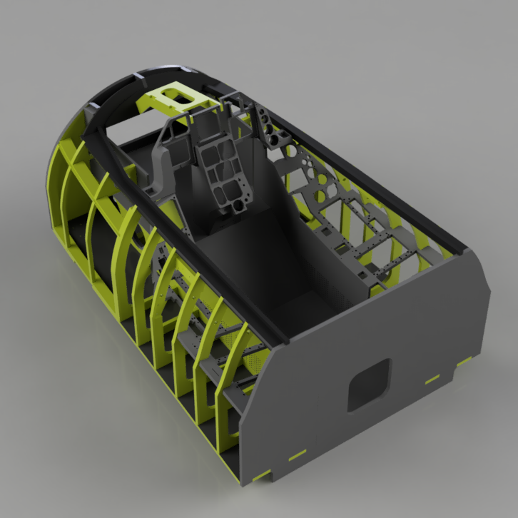 F-16C Cockpit Frame Flat Kit – Invictus Cockpit Systems