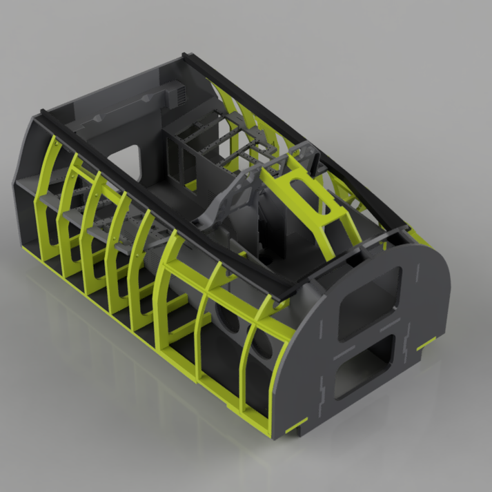 F-16C Cockpit Frame Flat Kit – Invictus Cockpit Systems