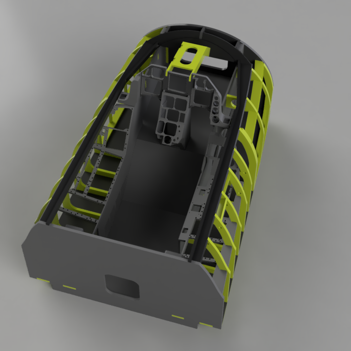 F-16C Cockpit Frame Flat Kit – Invictus Cockpit Systems